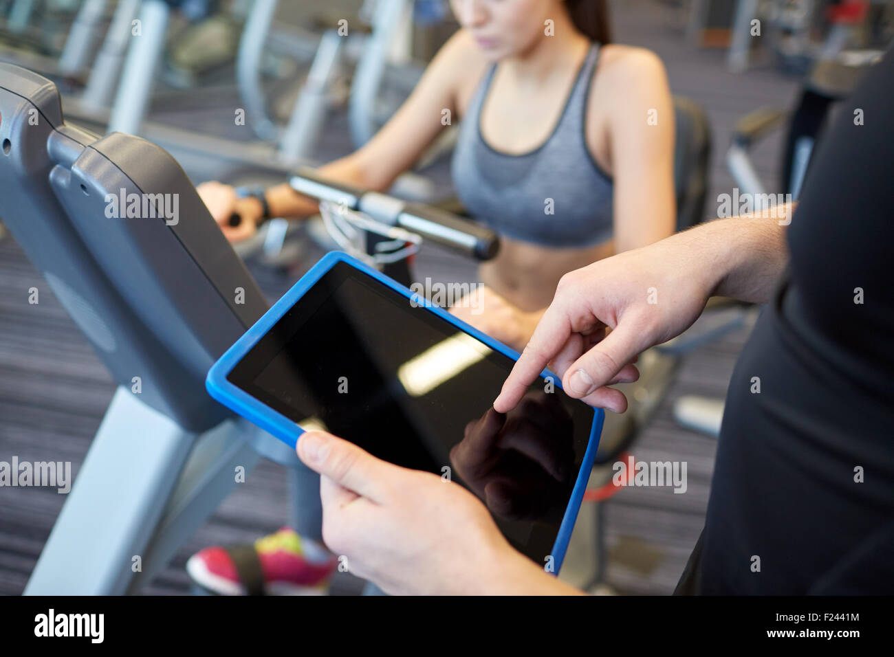 Exercise fitness program trainer hi-res stock photography and images ...