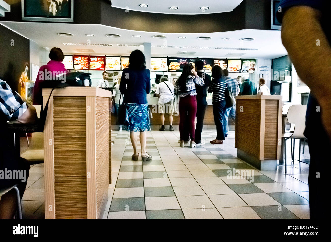 Inside a mcdonalds restaurant hi-res stock photography and images - Alamy