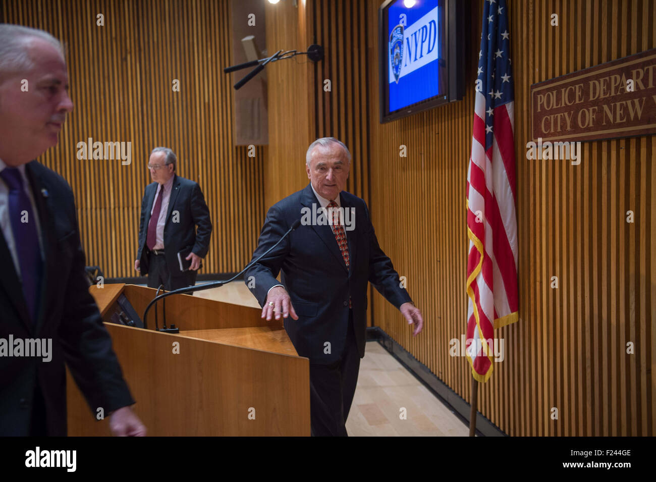 New York, USA. 10th Sep, 2015. NYPD Chief of Detectives ROBERT BOYCE ...