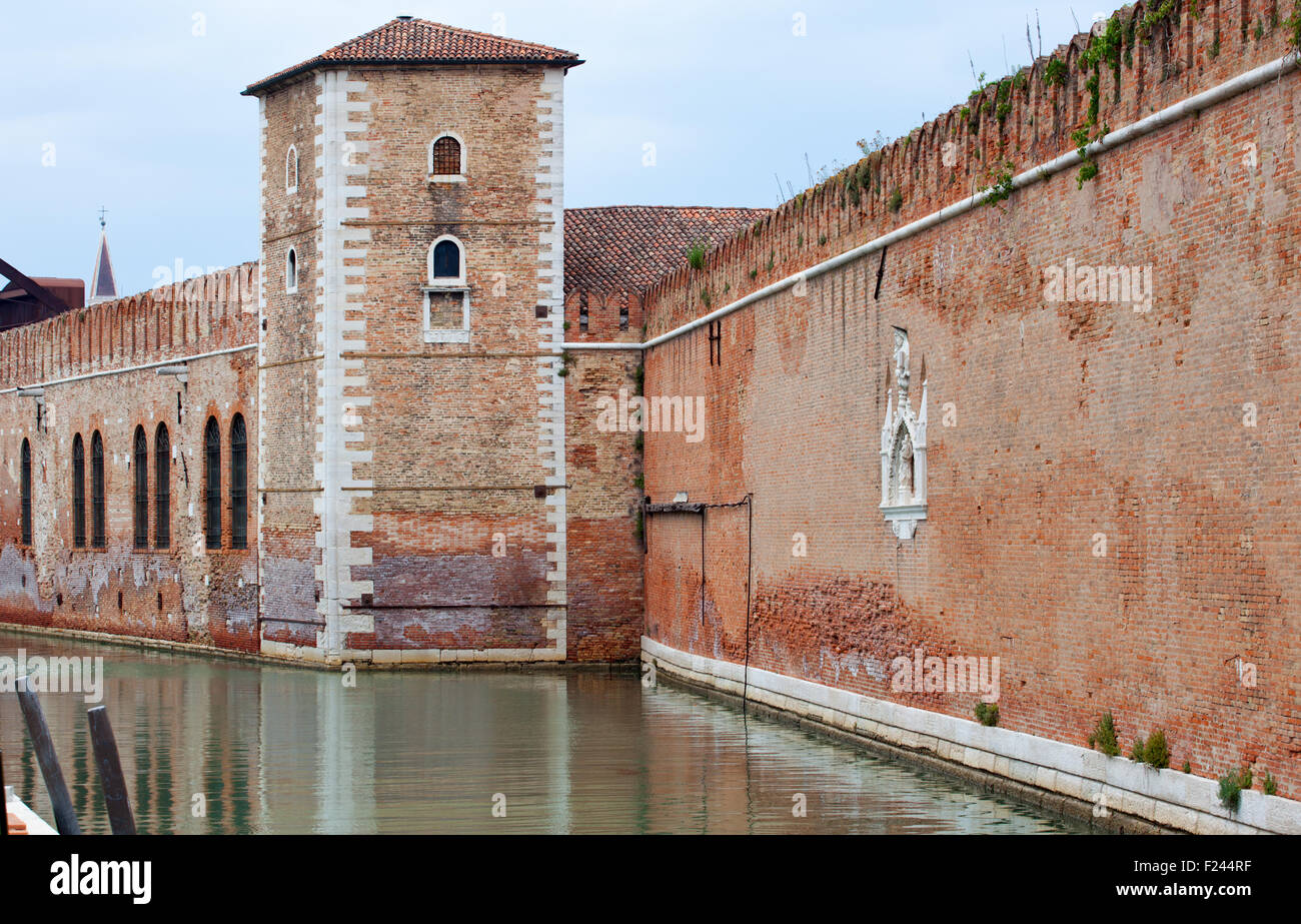 Walls of the arsenal of Venice Stock Photo - Alamy