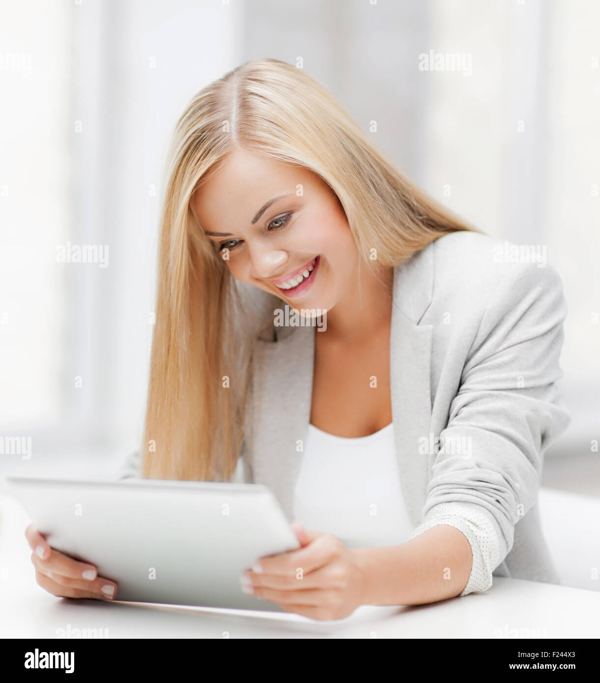student with books and tablet pc Stock Photo - Alamy