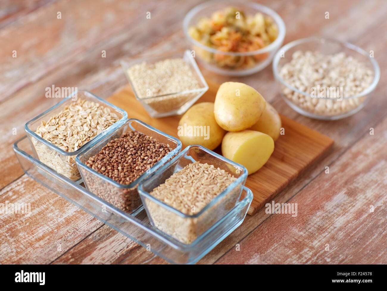 close up of carbohydrate food Stock Photo - Alamy