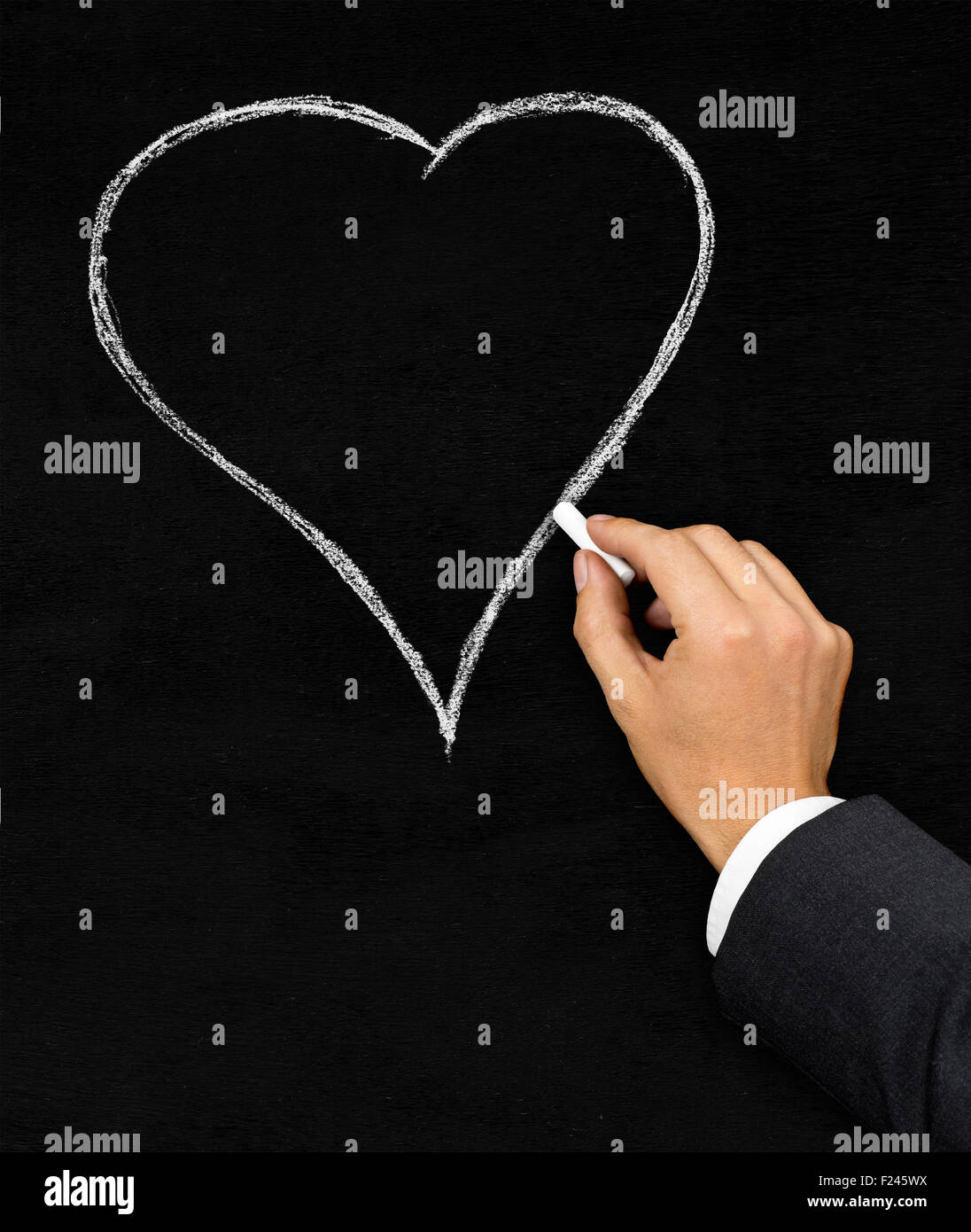 How to draw a hand holding heart hi-res stock photography and images ...