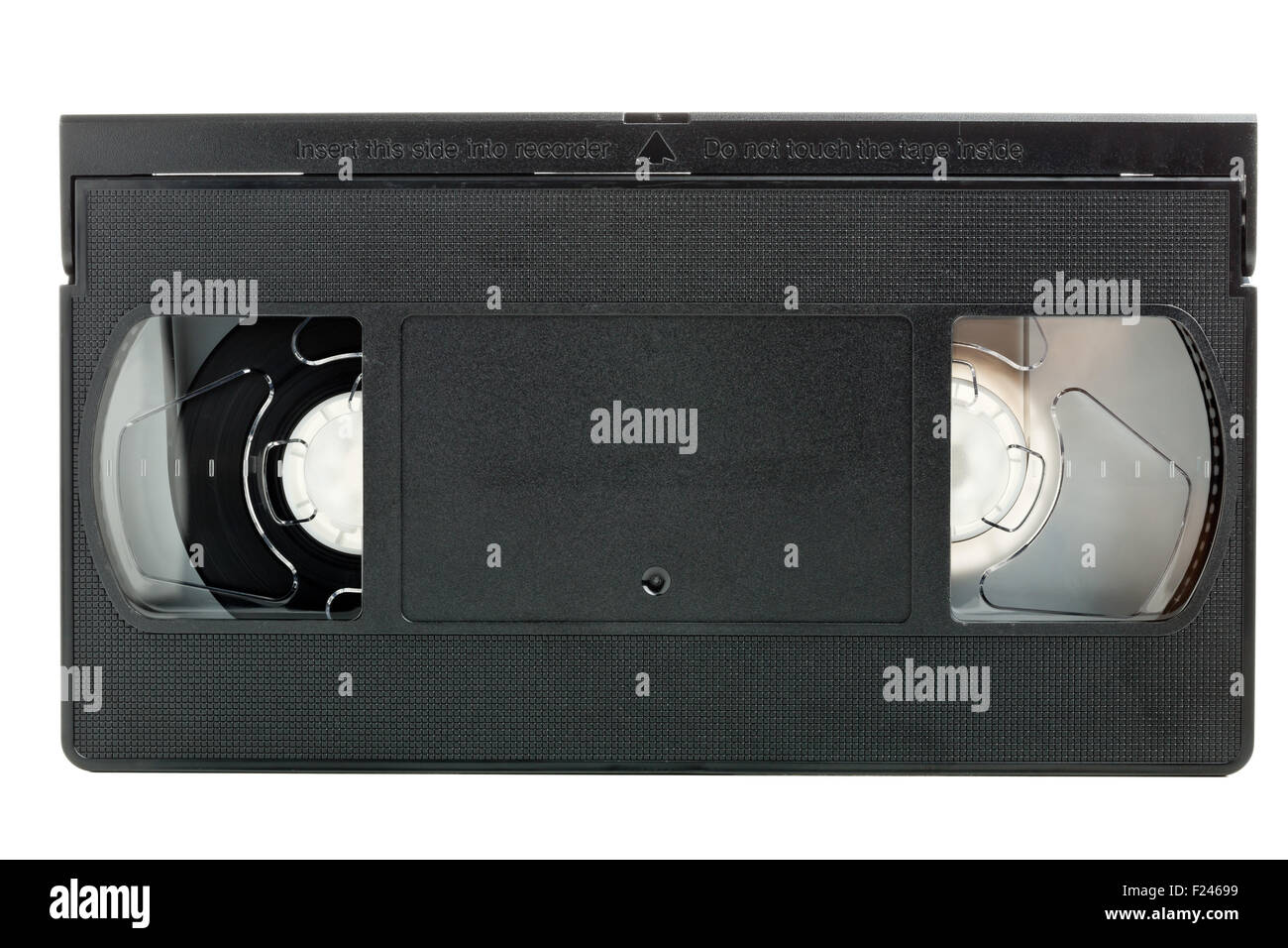 Analog video home system (VHS) tape isolated on white background Stock ...