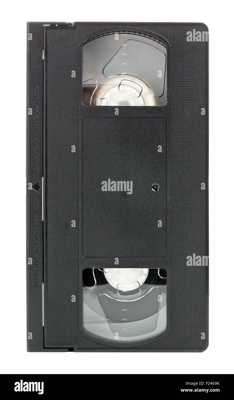 Analog video home system (VHS) tape isolated on white background Stock ...