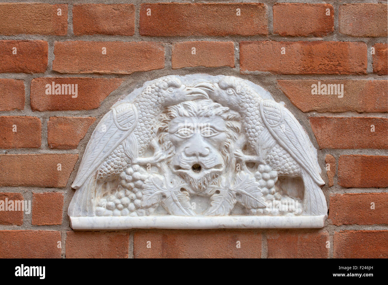 Marble bas-relief sculpture inVenice Stock Photo - Alamy