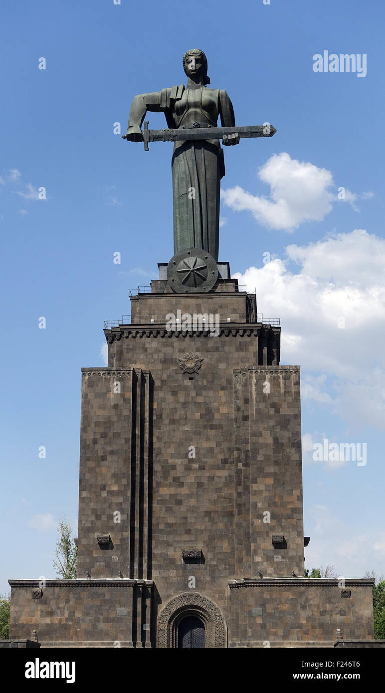 Mother Armenia statue at Victory Park, Yerevan, Armenia Stock Photo - Alamy