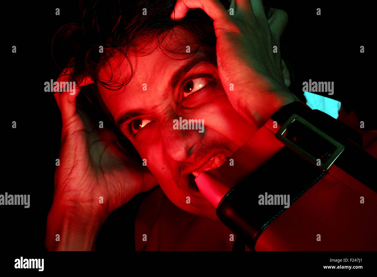 Indian man getting frustrated hi-res stock photography and images - Alamy