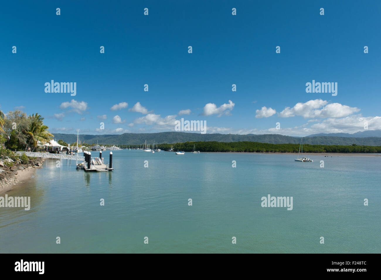 The Dickson Inlet of Port Douglas in tropical Queensland is home to a ...