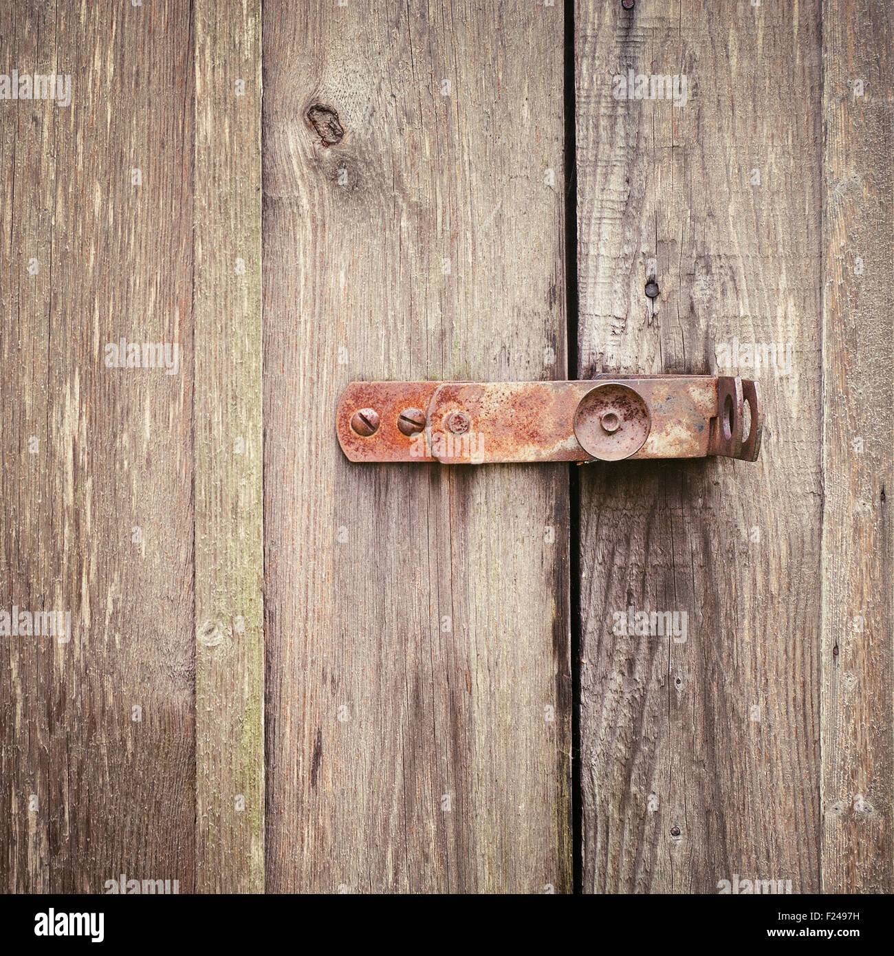 wooden door with lock Stock Photo - Alamy