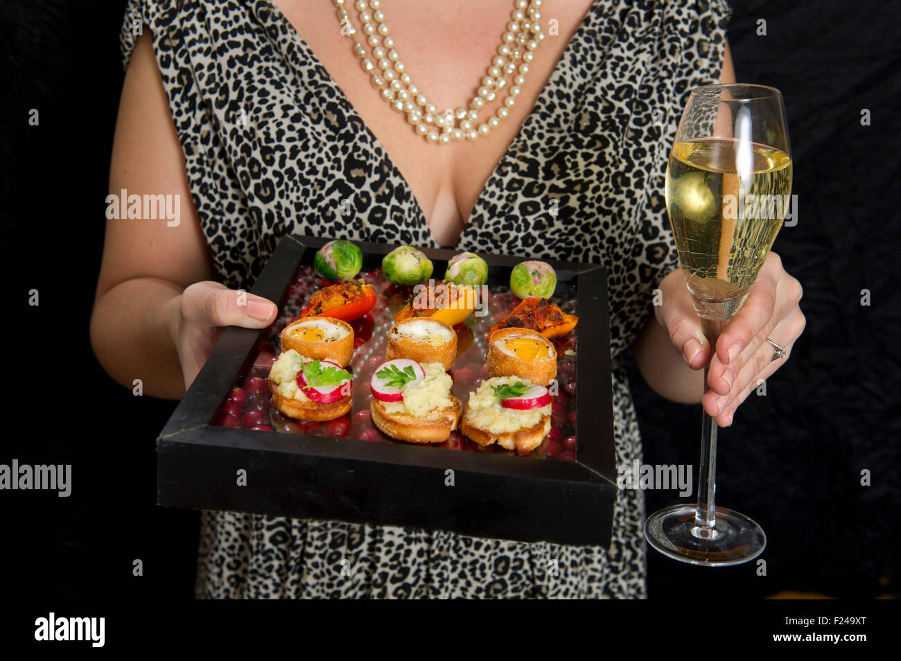 Canapes, small finger food suitable for parties Stock Photo - Alamy