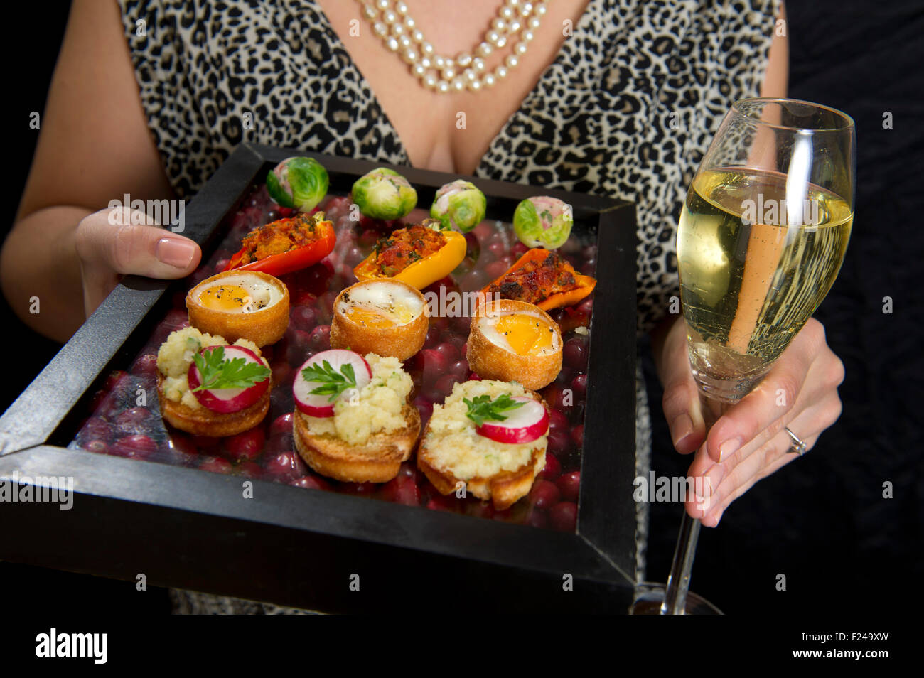 Canapes, small finger food suitable for parties Stock Photo - Alamy