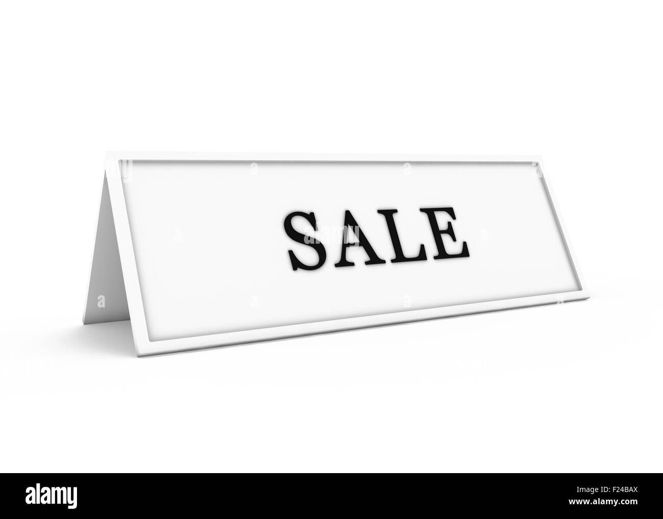 Sign for sale. 3d render on white background Stock Photo - Alamy