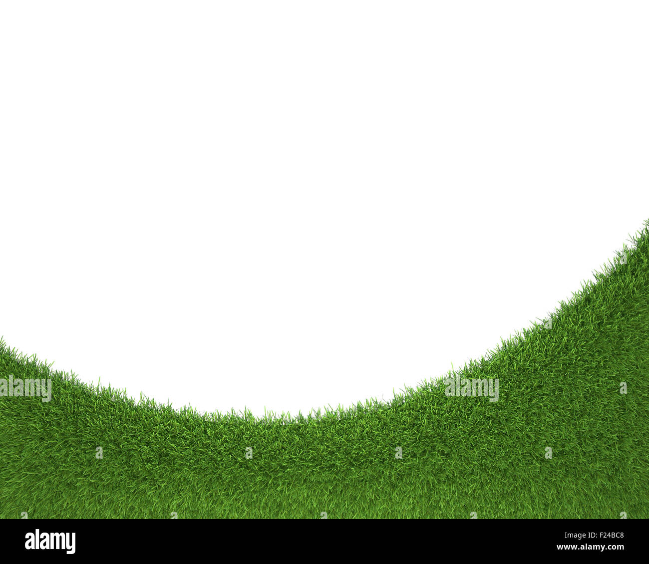 Frame made of green grass isolated on white background Stock Photo - Alamy
