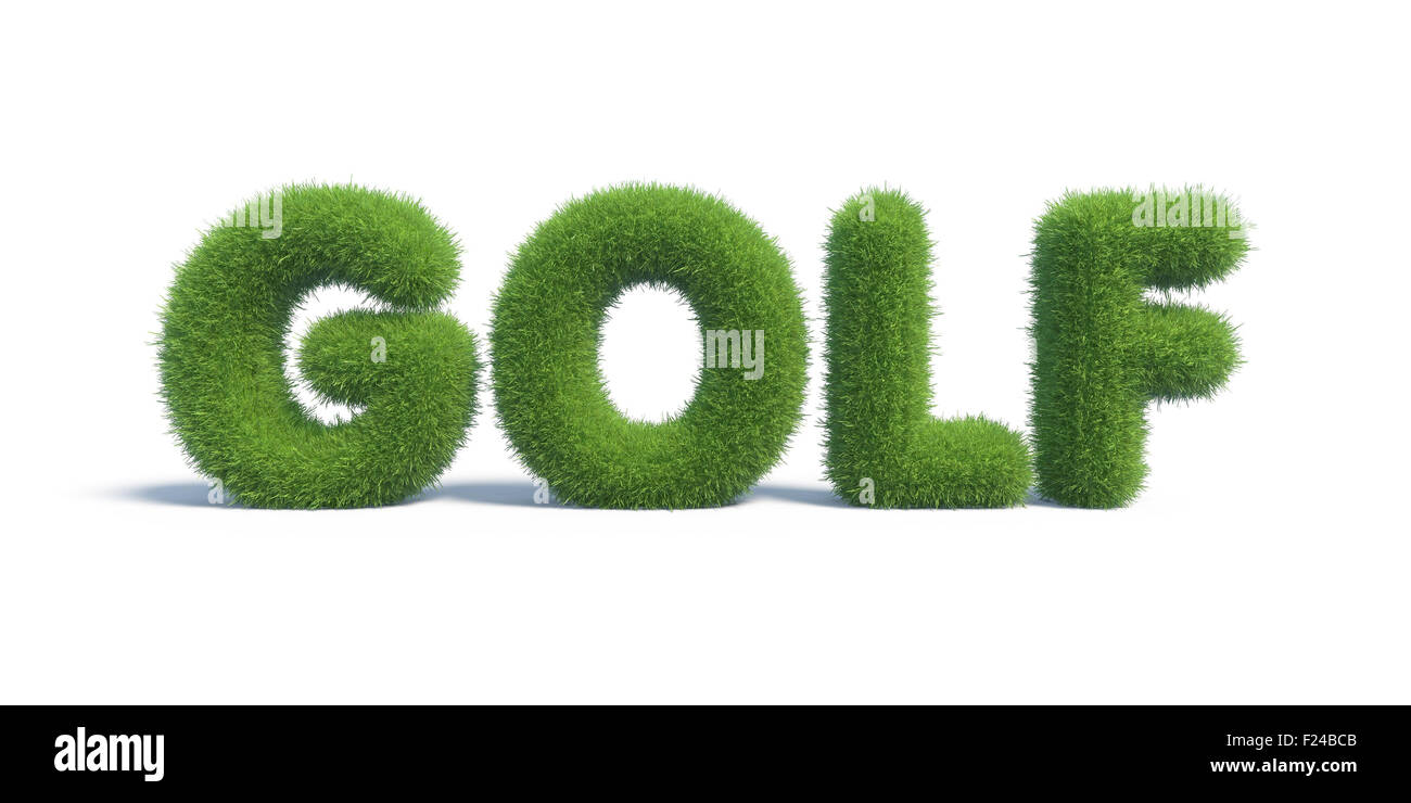 Golf green texture Cut Out Stock Images & Pictures - Alamy