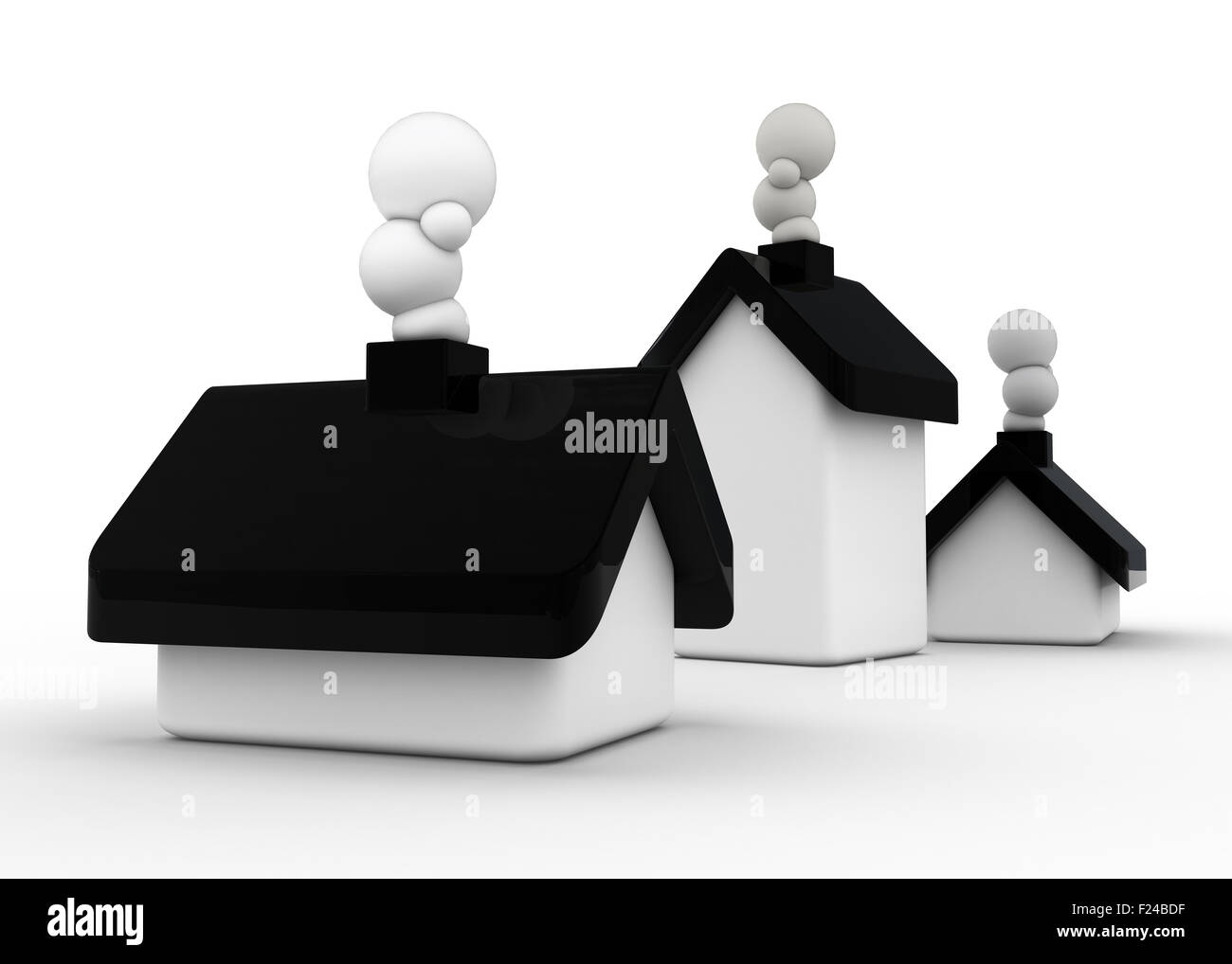 Roof chimneys Cut Out Stock Images & Pictures - Alamy