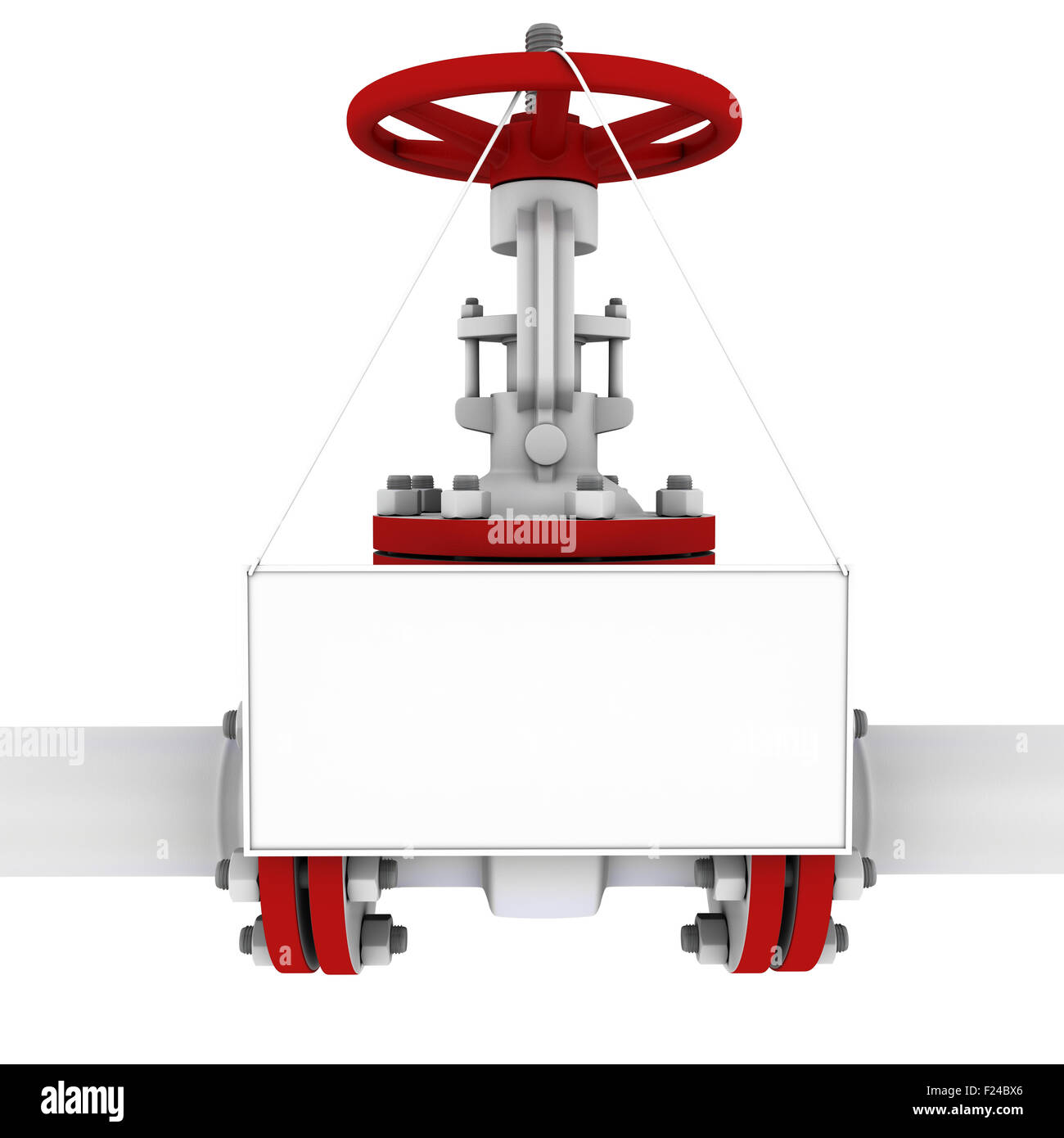 Oil gate valve with her hanging on the empty table Stock Photo - Alamy