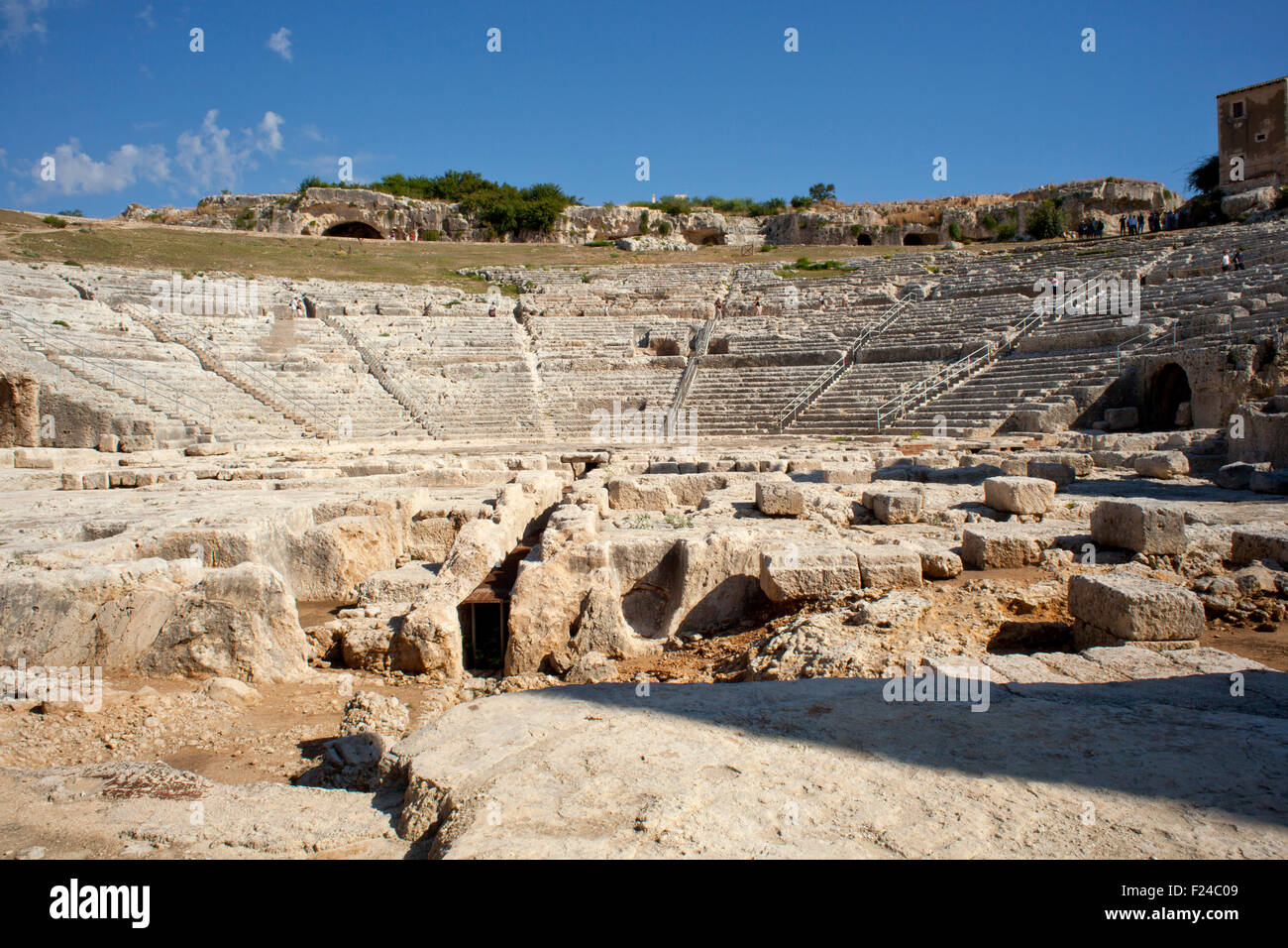 Greek theater, Neapolis of Syracuse in Sicily - Italy Stock Photo - Alamy