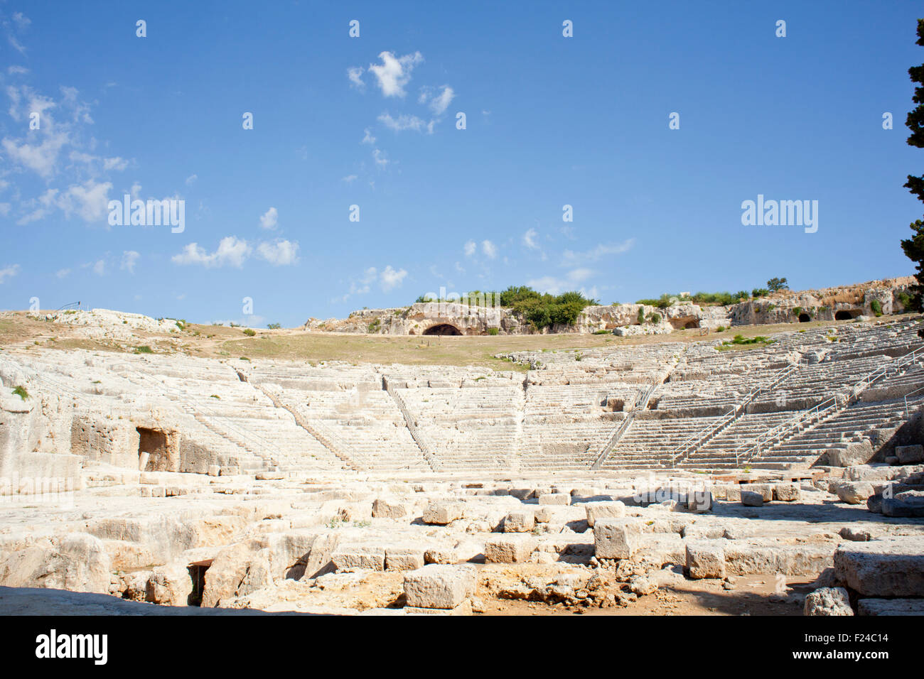 Greek theater, Neapolis of Syracuse in Sicily - Italy Stock Photo - Alamy