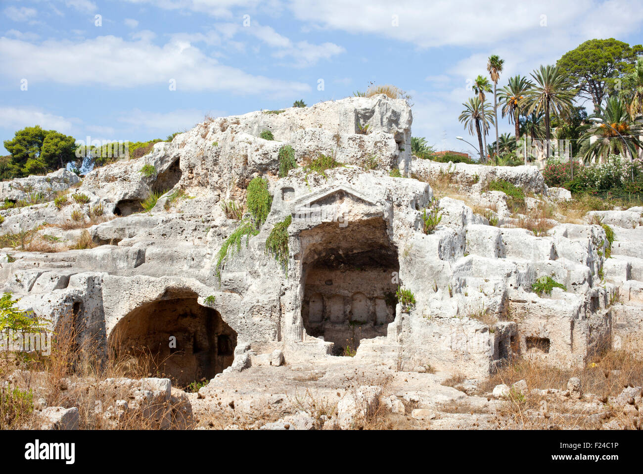Colombario romano, Syracuse - Sicily, Italy Stock Photo - Alamy