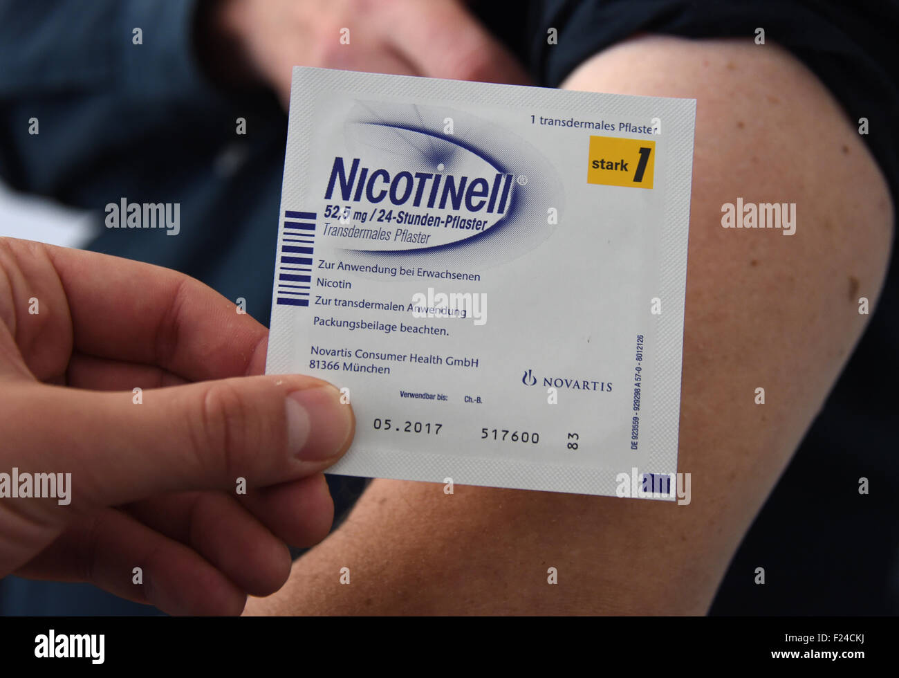 Hamburg, Germany. 11th Sep, 2015. ILLUSTRATION - A Nicotinell nicotine ...