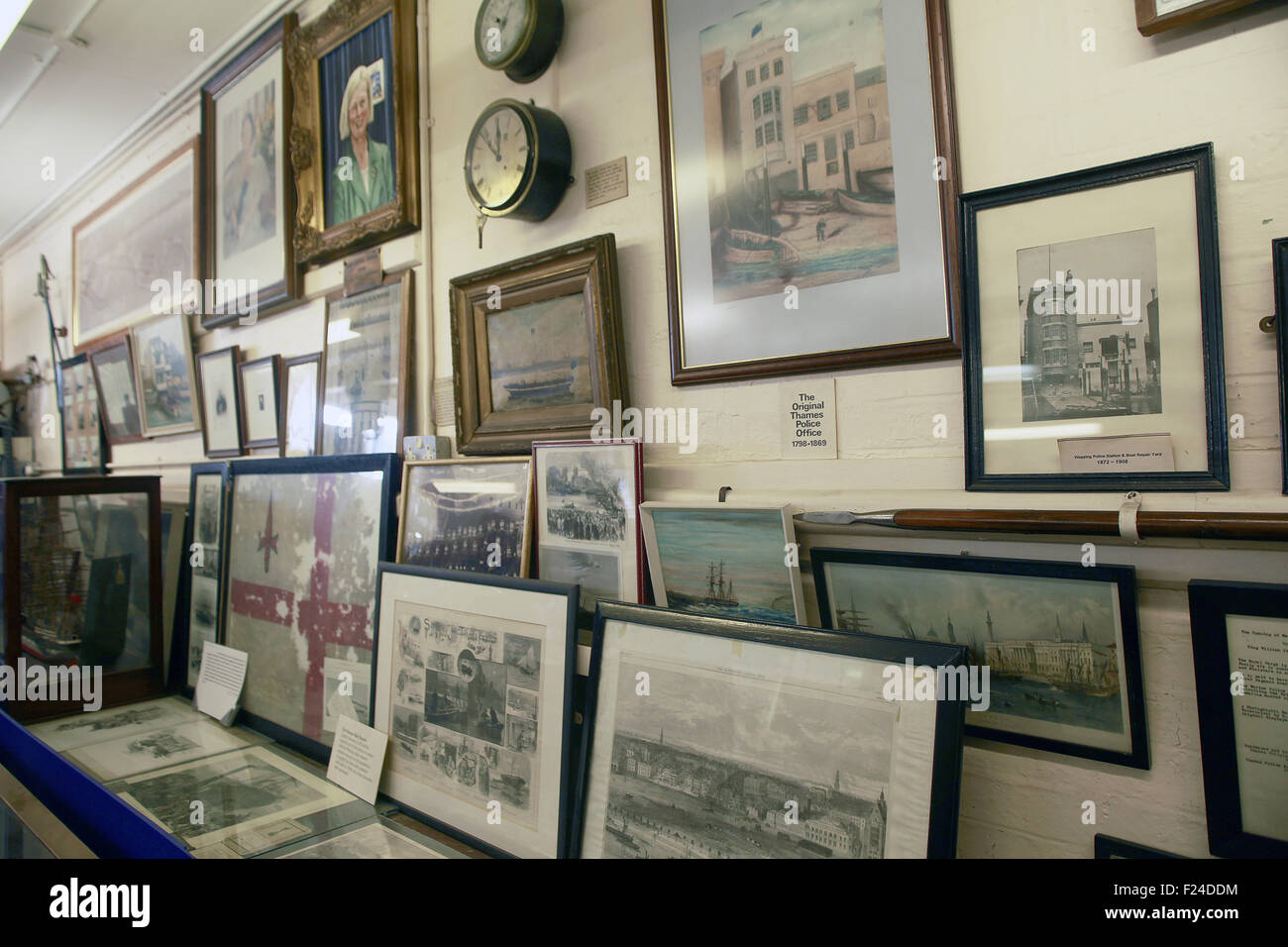 The Thames Police Museum at Wapping Police station on the bank of the ...