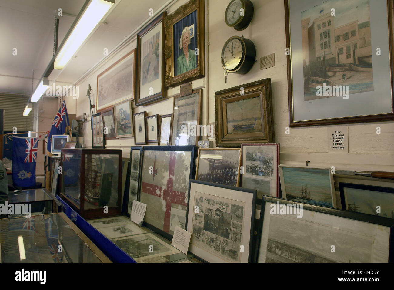 The Thames Police Museum at Wapping Police station on the bank of the ...