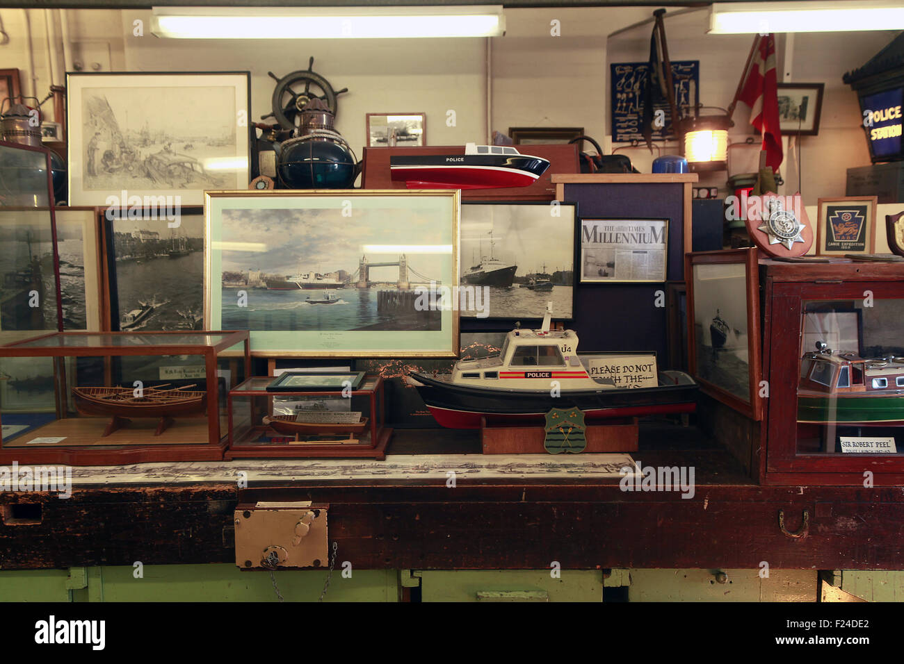 The Thames Police Museum at Wapping Police station on the bank of the ...