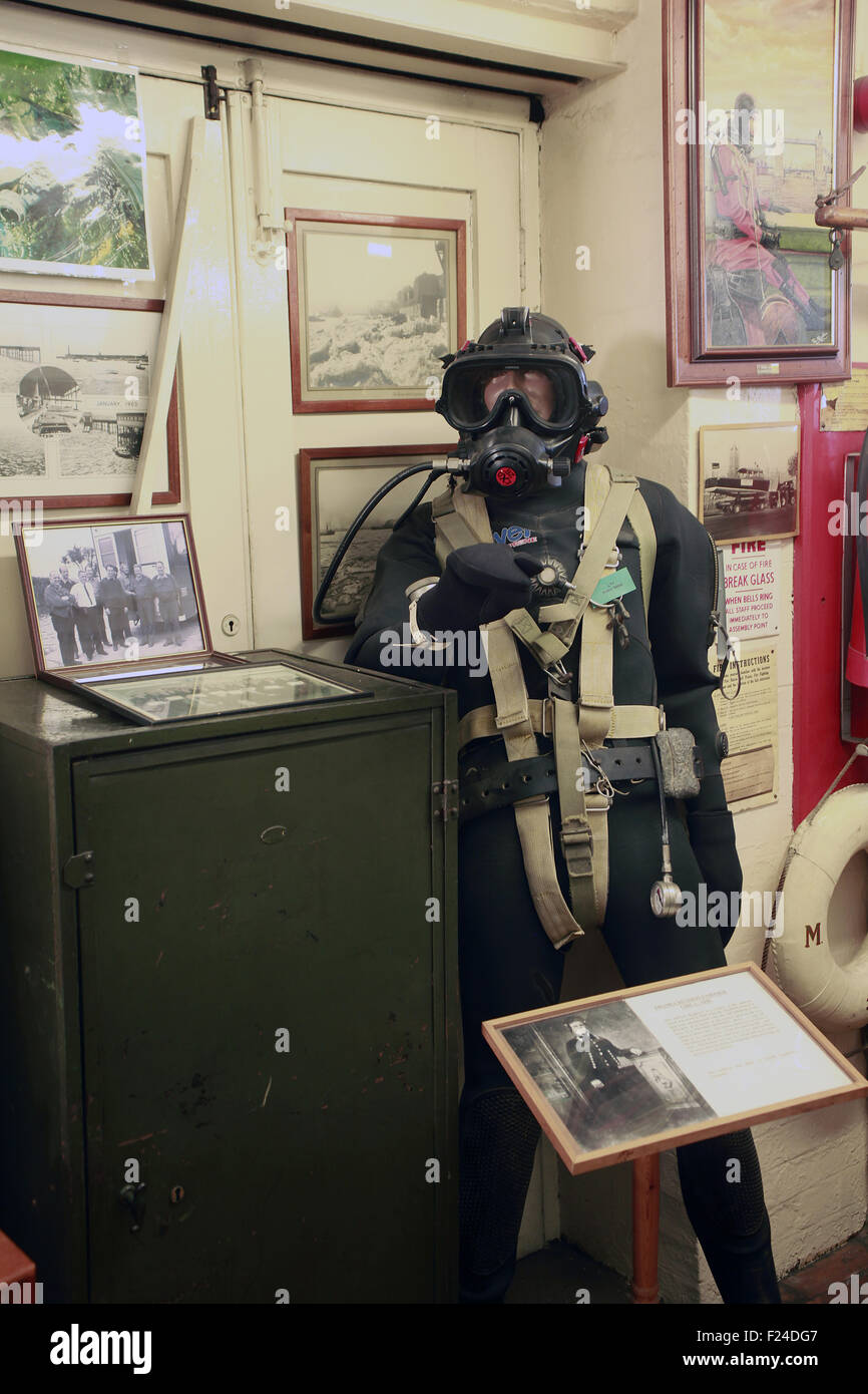 The Thames Police Museum at Wapping Police station on the bank of the ...