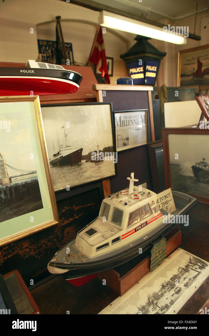 The Thames Police Museum at Wapping Police station on the bank of the ...