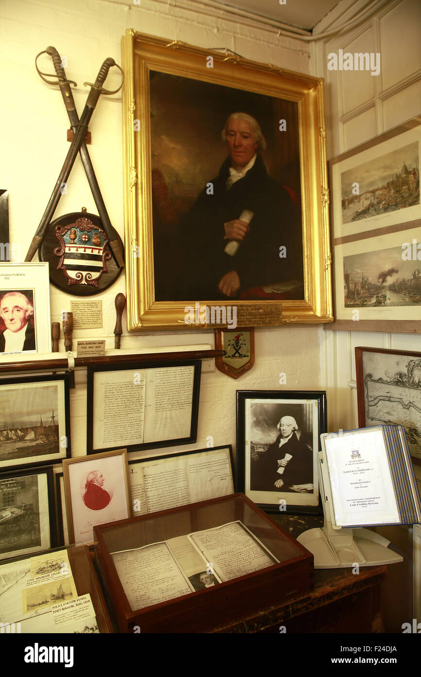 The Thames Police Museum at Wapping Police station on the bank of the ...