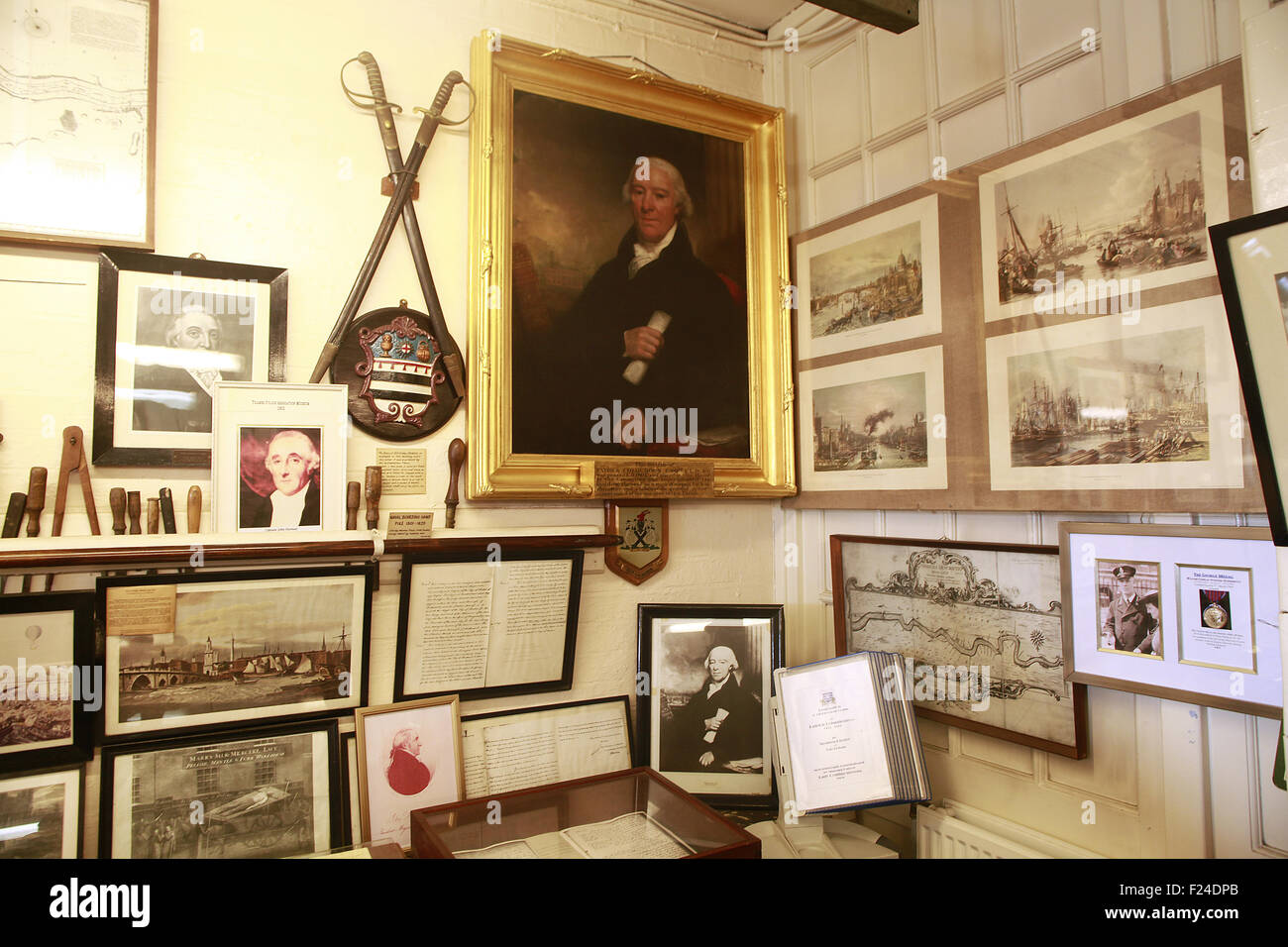 The Thames Police Museum at Wapping Police station on the bank of the ...