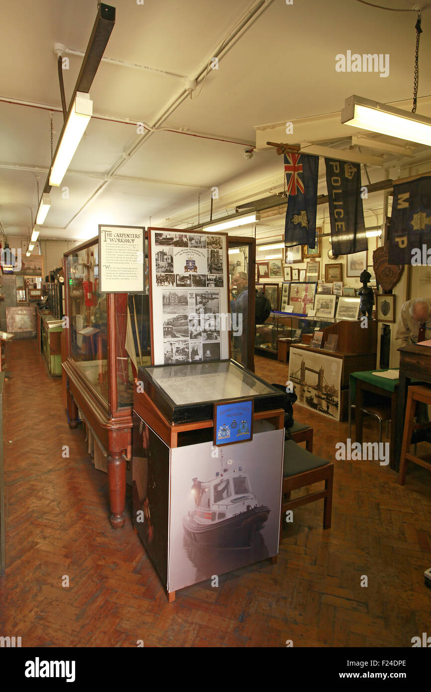 The Thames Police Museum at Wapping Police station on the bank of the ...