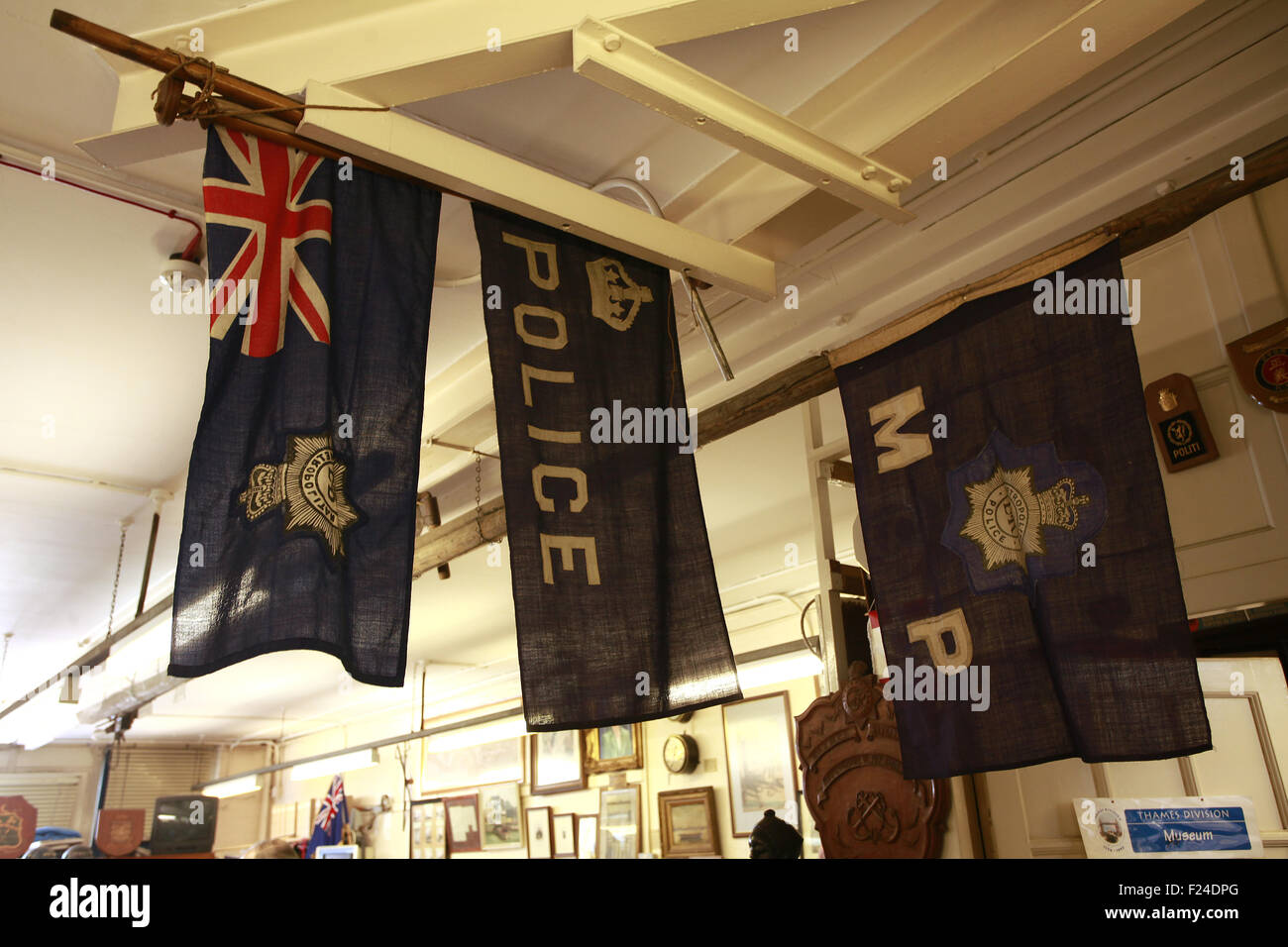 The Thames Police Museum at Wapping Police station on the bank of the ...