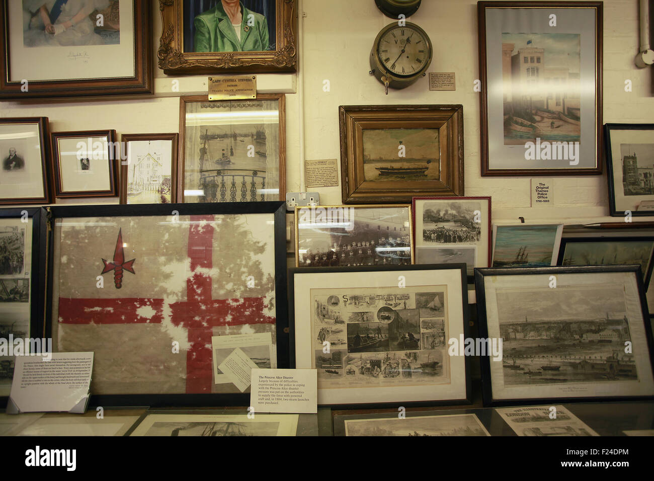 The Thames Police Museum at Wapping Police station on the bank of the ...