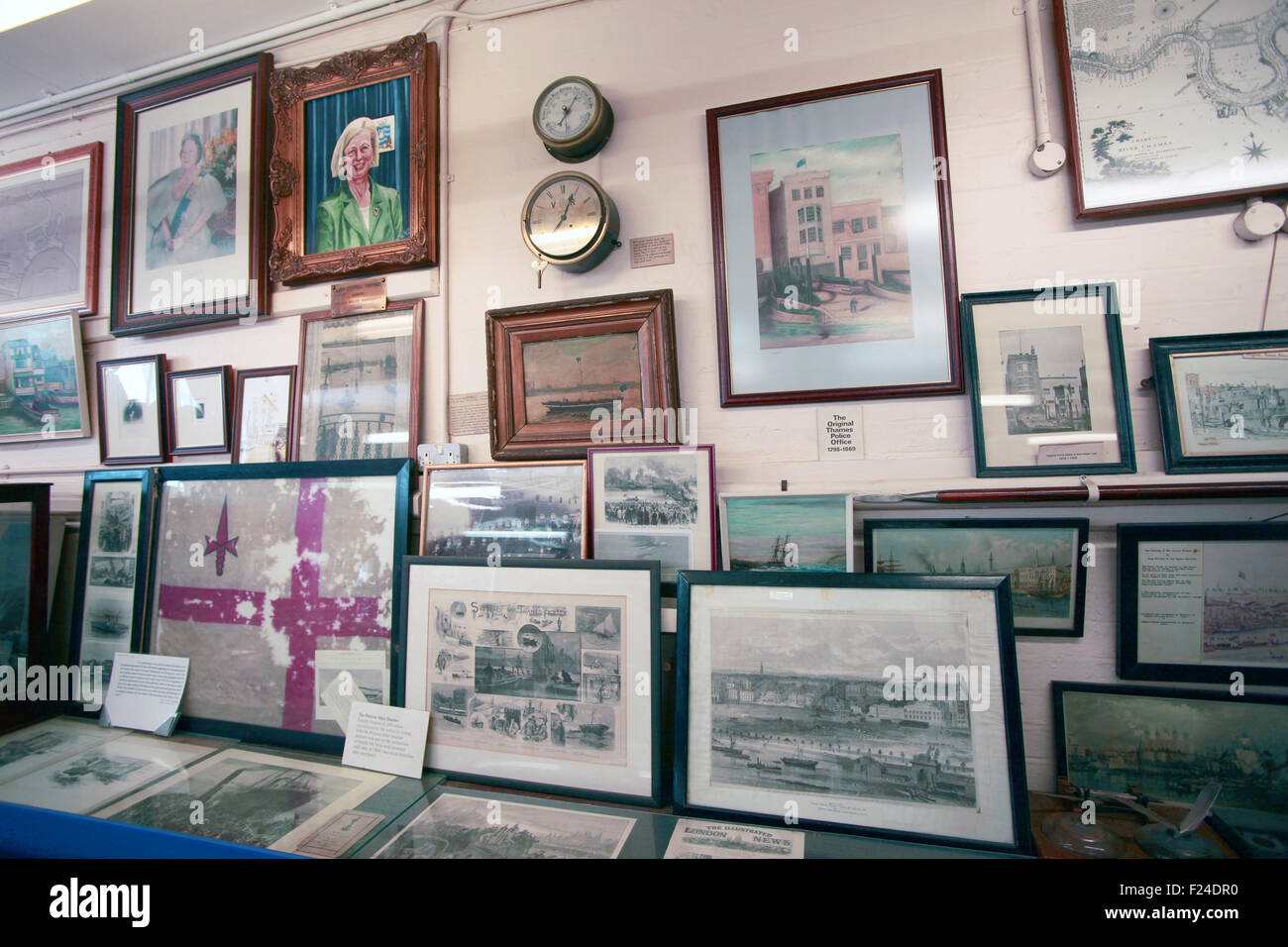 The Thames Police Museum at Wapping Police station on the bank of the ...