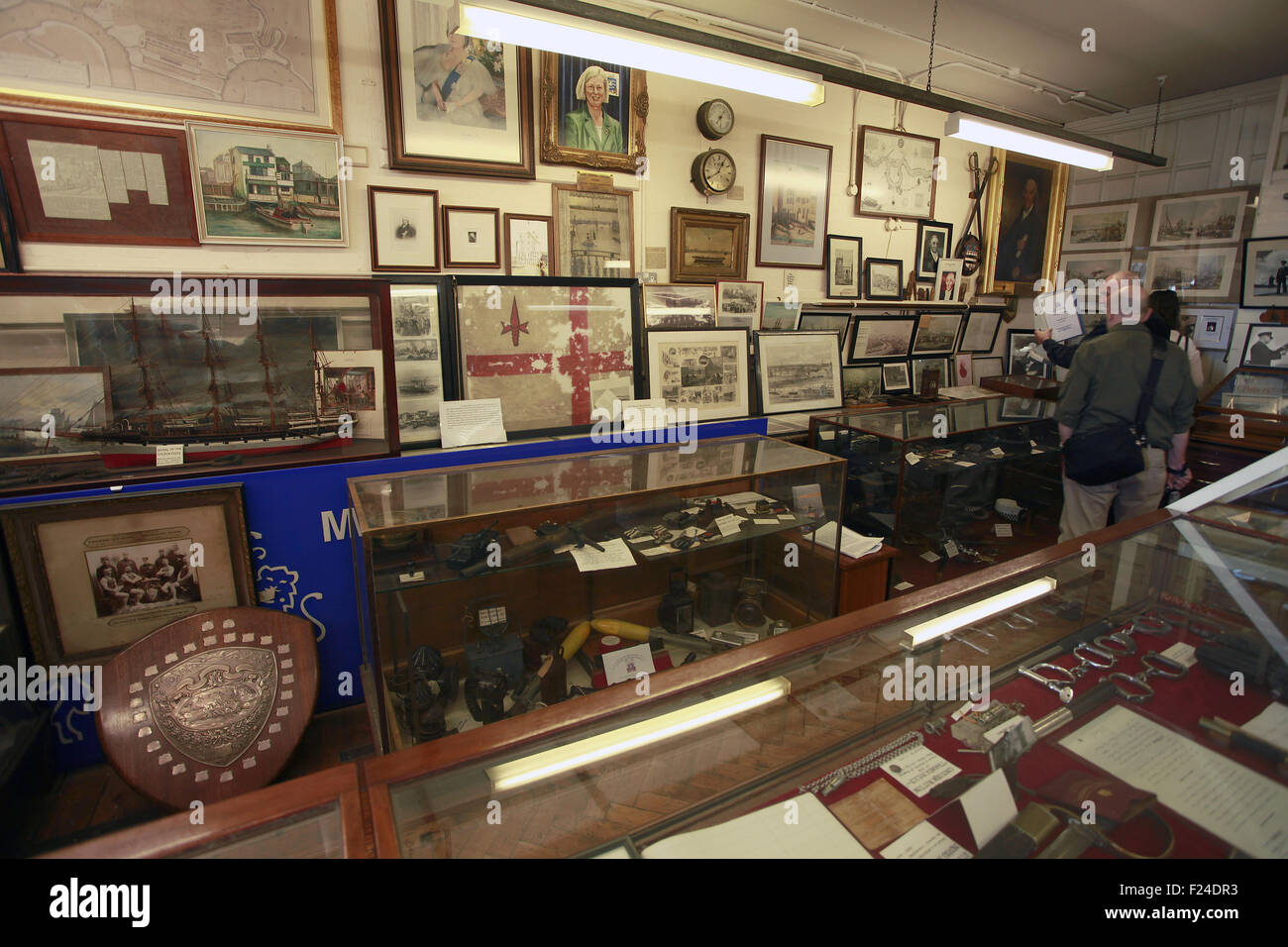 The Thames Police Museum at Wapping Police station on the bank of the ...