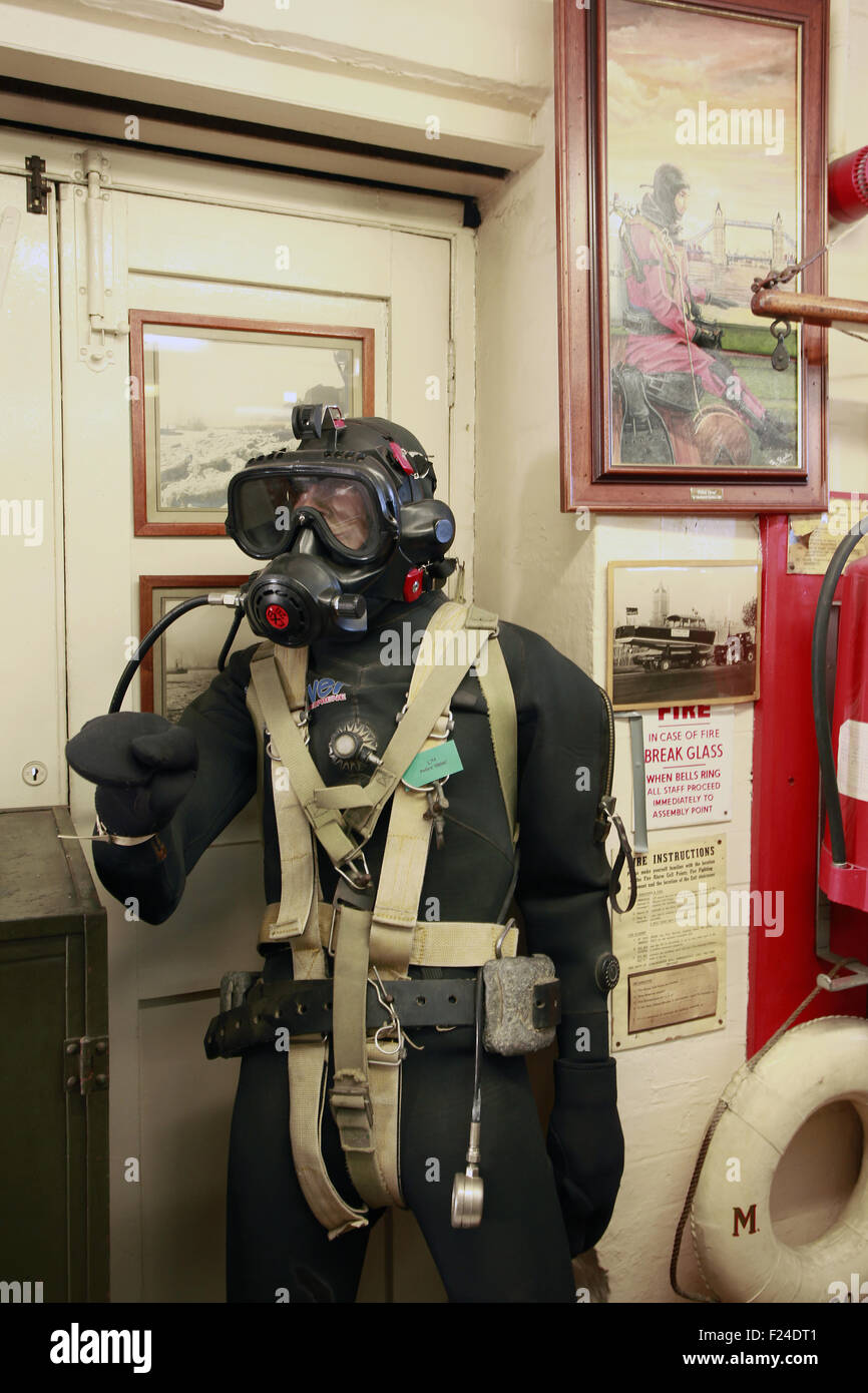 The Thames Police Museum at Wapping Police station on the bank of the ...