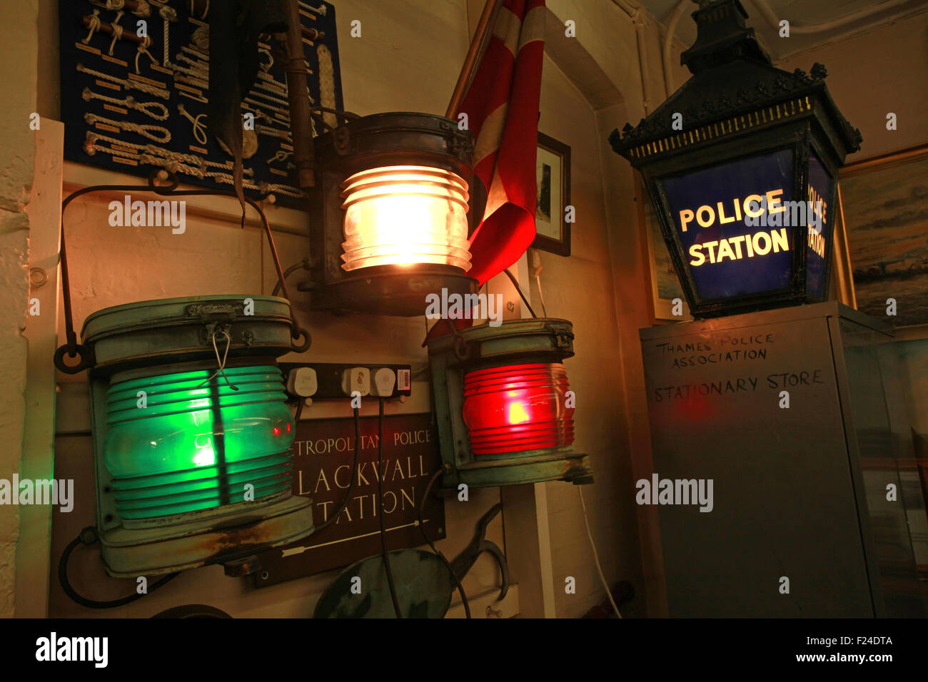 The Thames Police Museum at Wapping Police station on the bank of the ...