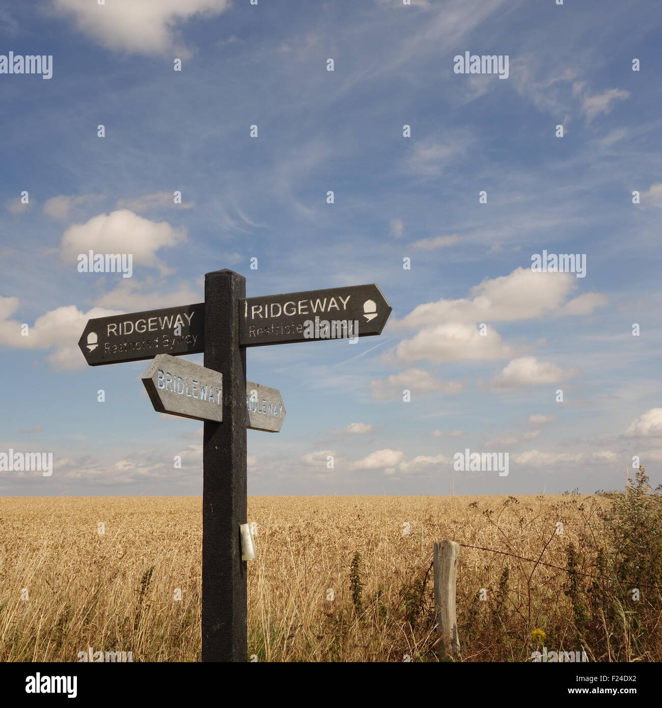 Ridgeway Path Sign Stock Photo - Alamy