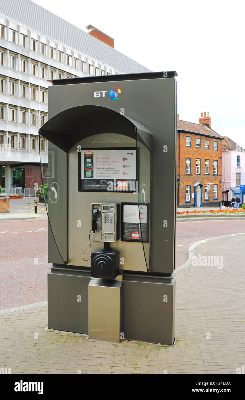 A BT public telephone point at All Saints Green, Norwich, Norfolk ...