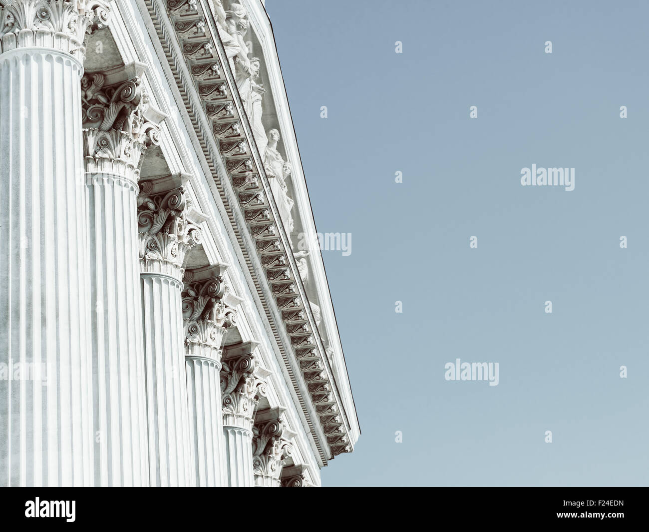 Retro Photo Of Composite Greek Style Columns Stock Photo - Alamy