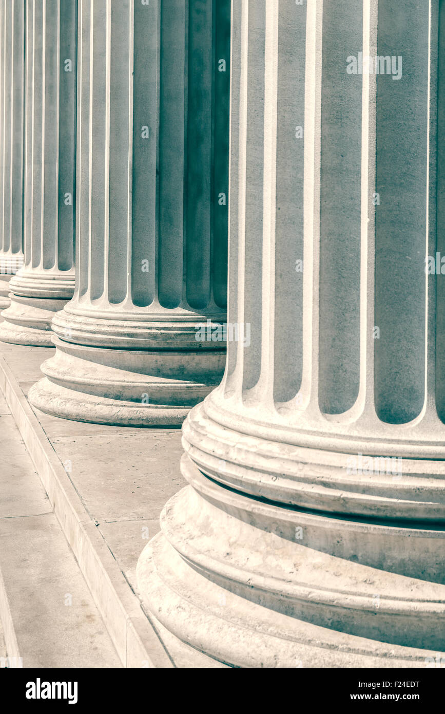 Retro Photo Of Composite Greek Style Columns Stock Photo - Alamy