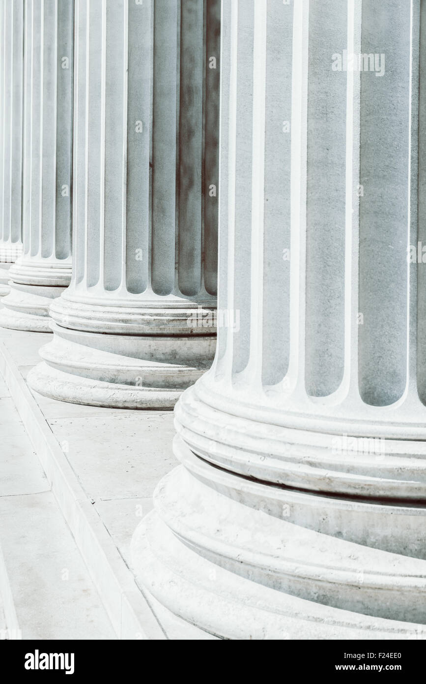 Retro Photo Of Composite Greek Style Columns Stock Photo - Alamy