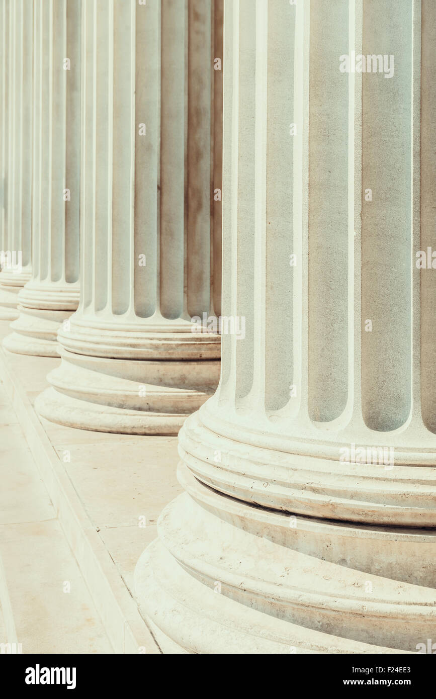 Retro Photo Of Composite Greek Style Columns Stock Photo - Alamy