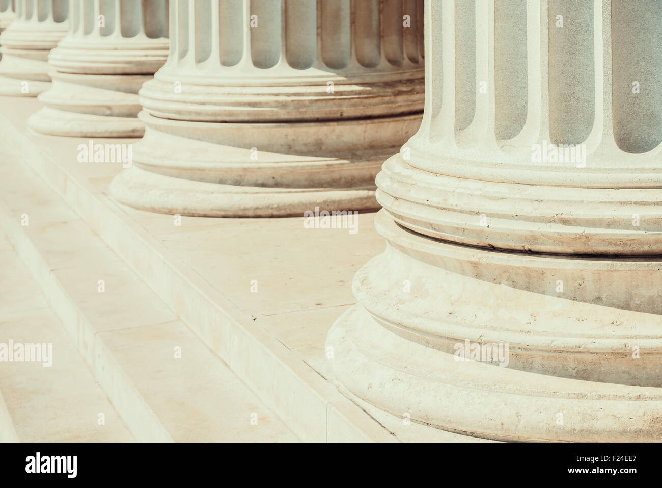 Retro Photo Of Composite Greek Style Columns Stock Photo - Alamy