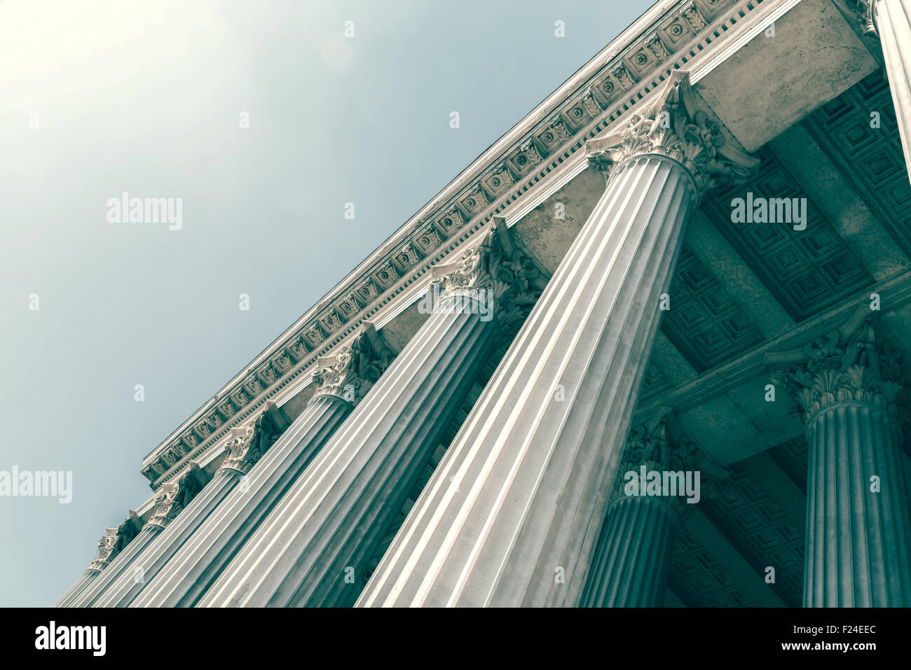 Retro Photo Of Composite Greek Style Columns Stock Photo - Alamy