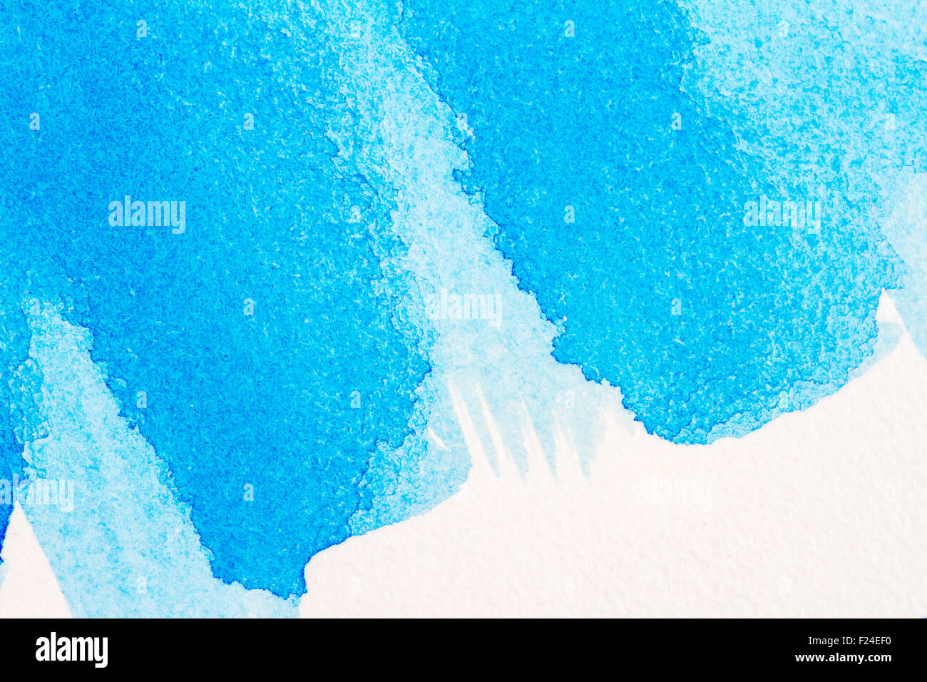 Abstract hand drawn blue watercolor background Stock Photo - Alamy