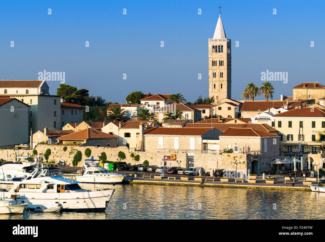 RAB, CROATIA - CIRCA AUGUST 2015: View of the town of Rab, Croatian ...