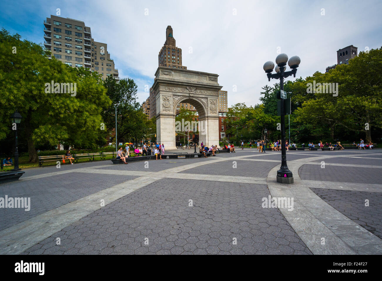 The Washington Arch in Washington Square Park, Greenwich Village ...